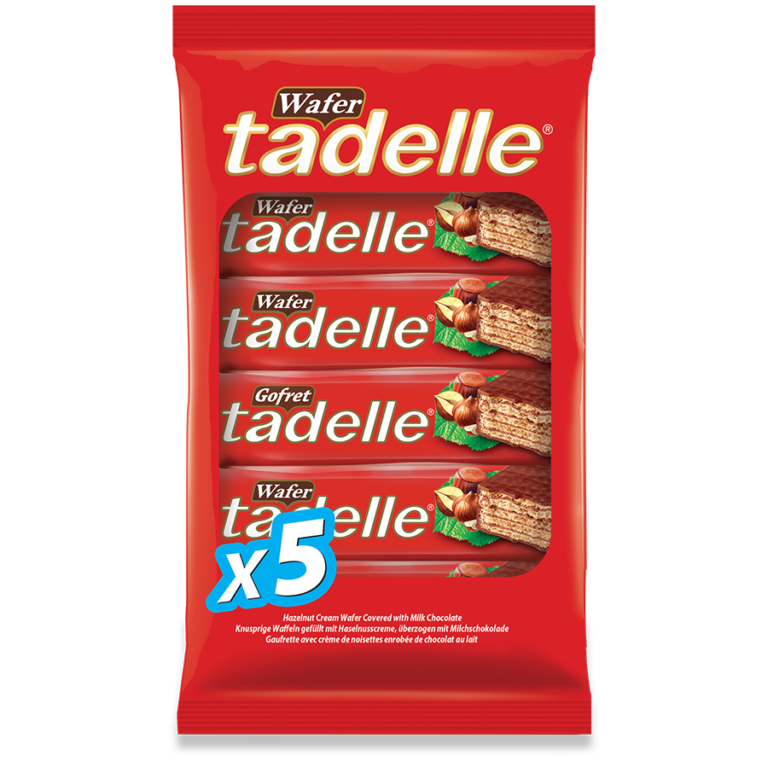 Hazelnut Cream Wafer Covered with Milk Chocolate 35 g (35g) (5 pieces ...